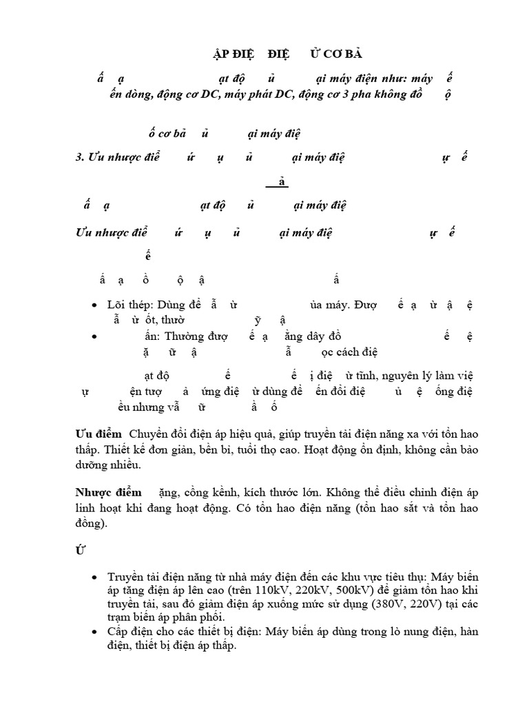 ÔN TẬP ĐIỆN | PDF