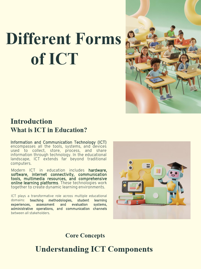 Different Forms of ICT | PDF | Educational Technology | Multimedia