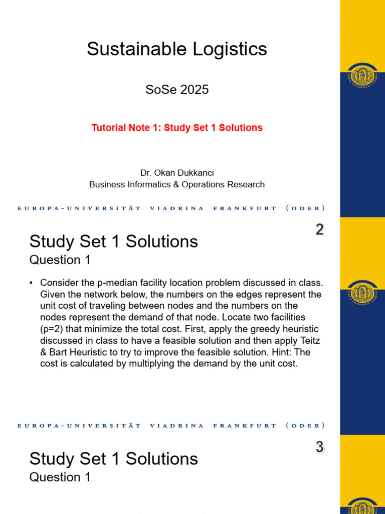 Tutorial Note 1 Study Set 1 Solutions | PDF | Algorithms And Data ...