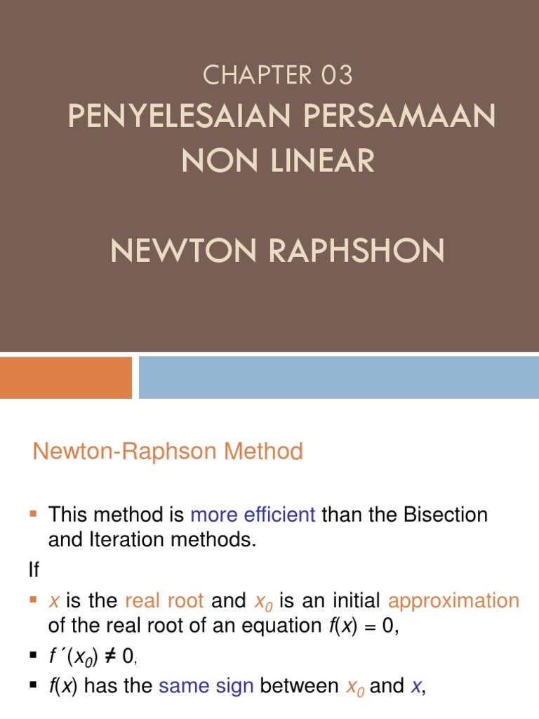 NM - 03b Non Linear Eq - New1 | PDF | Parameter (Computer Programming ...