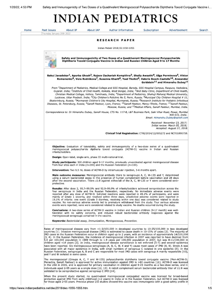 Bakul Javdekar Et Al Study | PDF