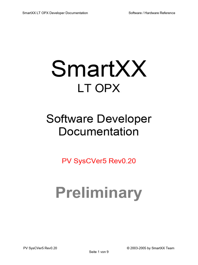 SmartXX LT Opx Public | PDF | Bit | Information And Communications ...