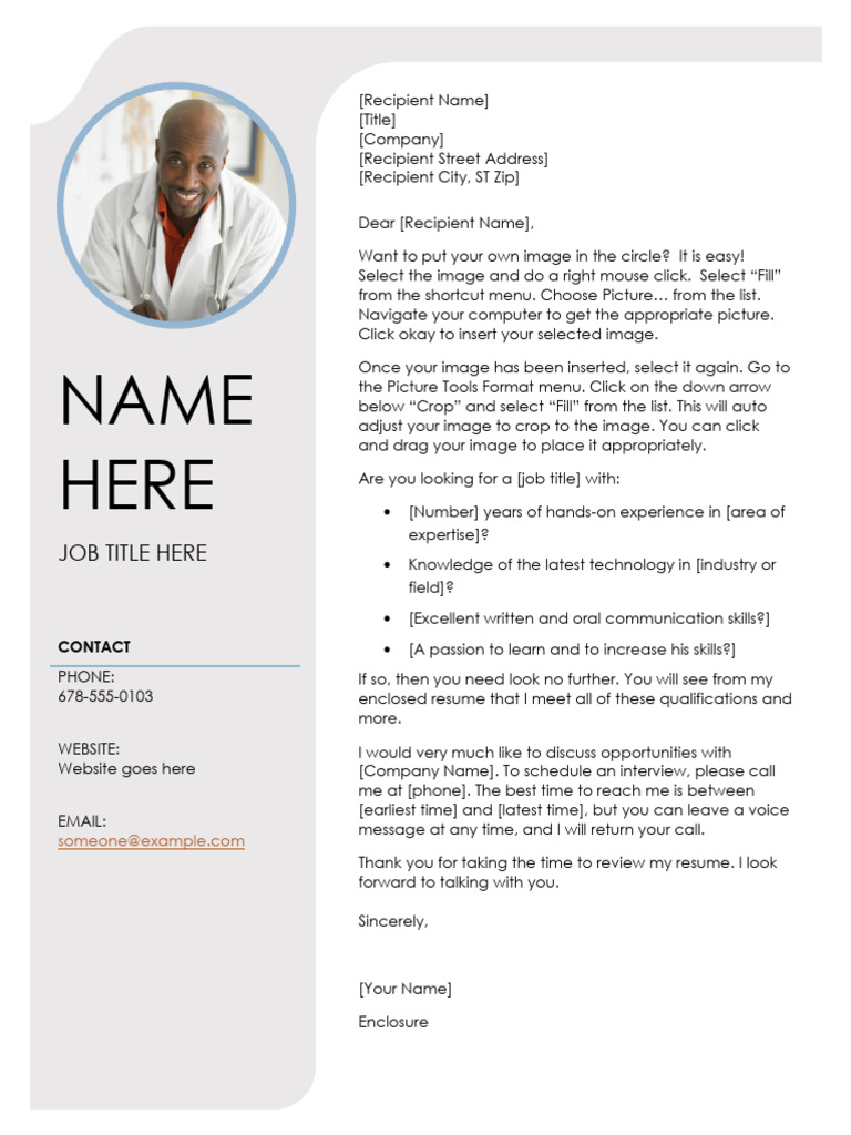 Cover Letter Template | PDF