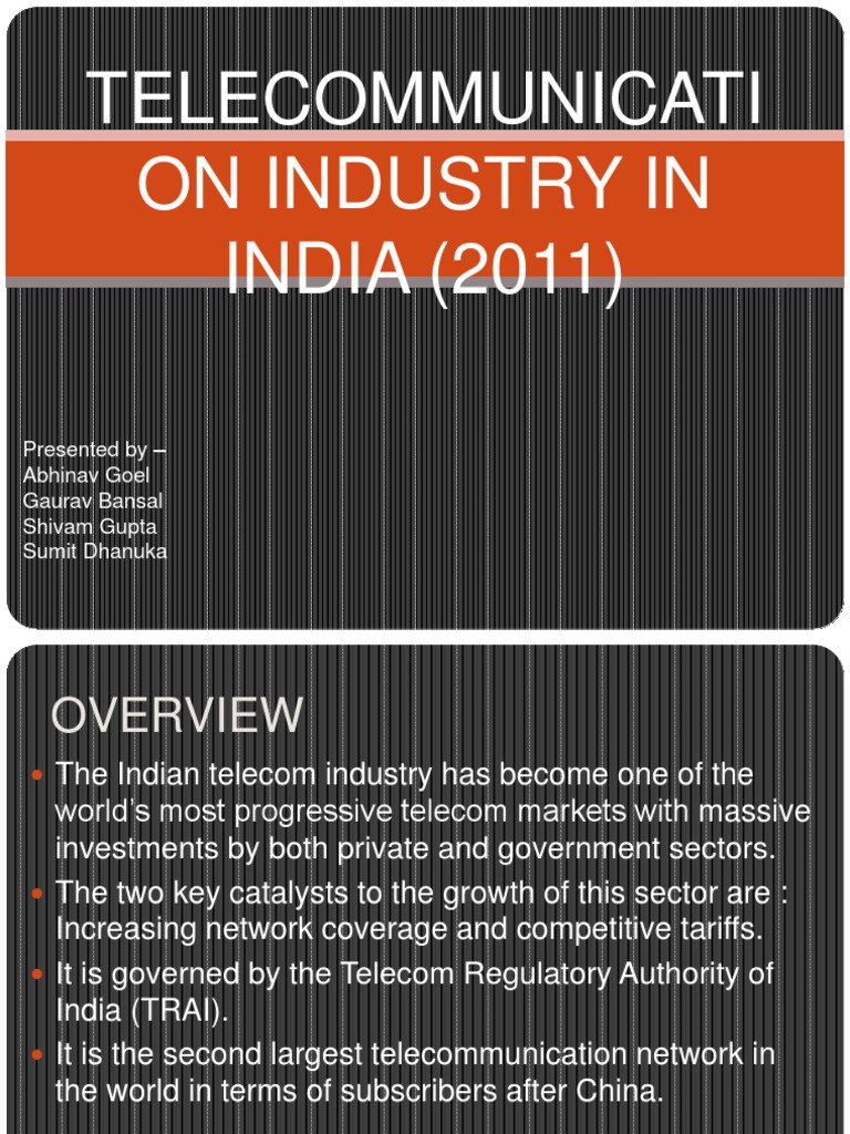 Telecomunication industry in india | Telecommunications | Technology