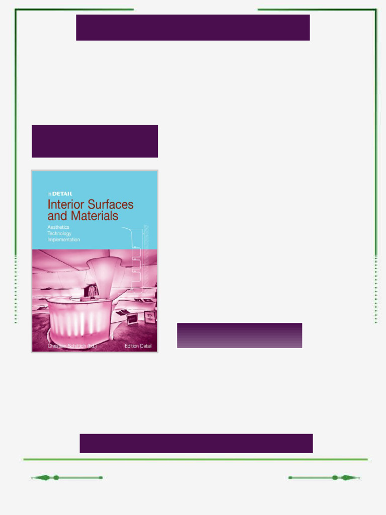 Interior Surfaces and Materials Aesthetics Technology Implementation ...