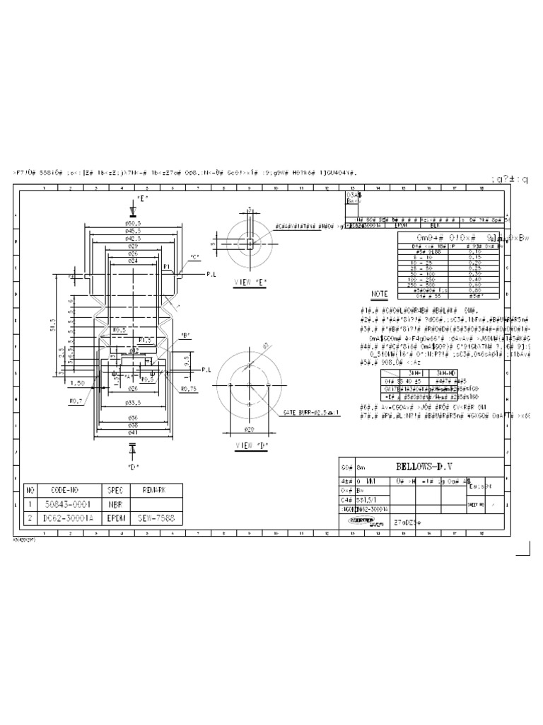 DV Bellow DWG | PDF
