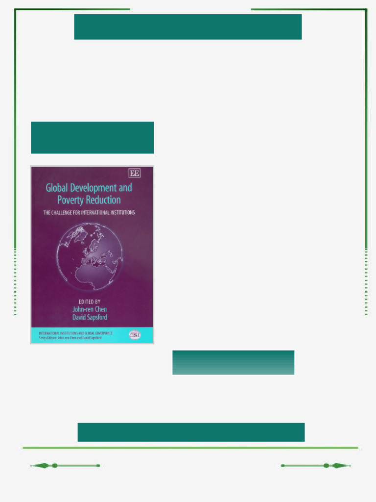 Global Development And Poverty Reduction The Challenge For ...