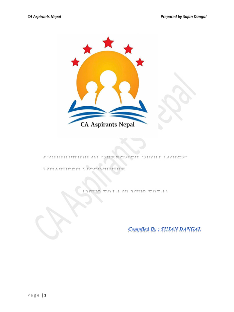 Compiled Short Notes of Advanced Accounting | PDF | Expense | Equity ...