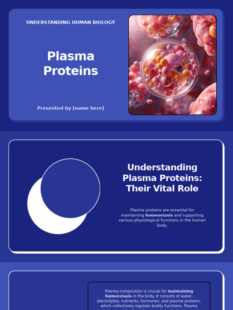 Vital Functions of Plasma Proteins | PDF | Coagulation | Blood Plasma