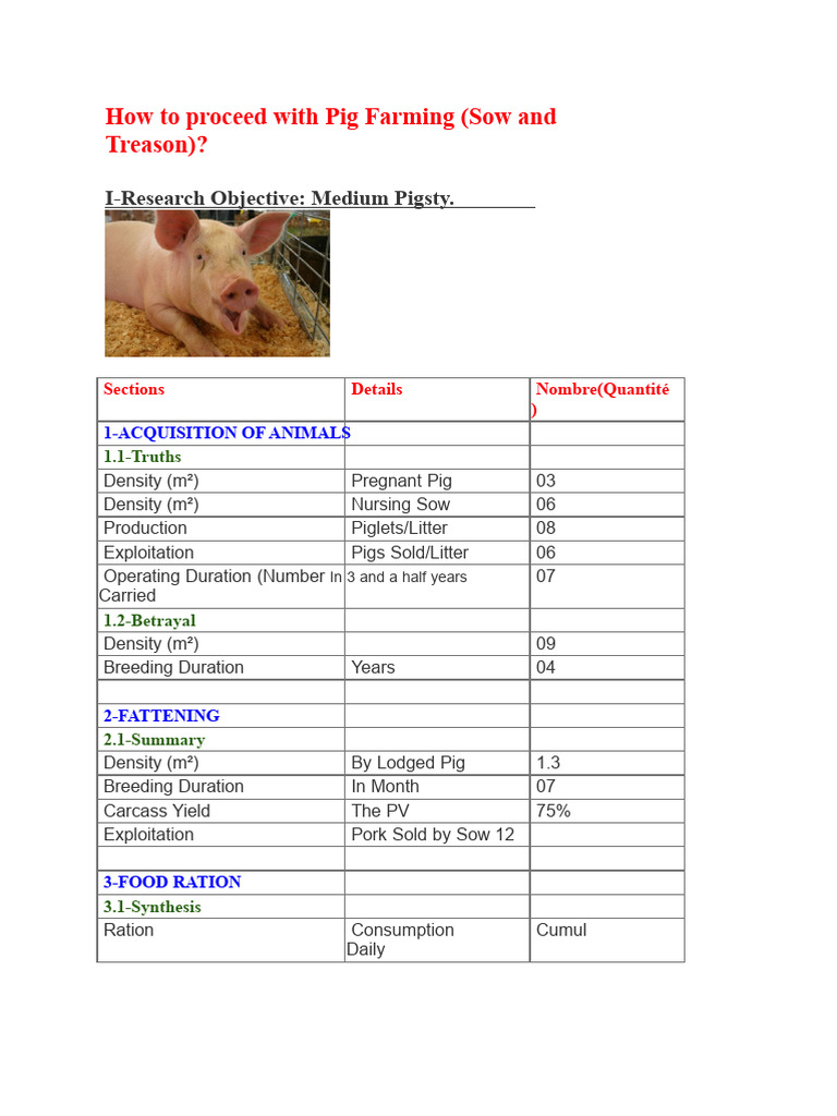 pig farming | PDF | Pig | Domesticated Animals