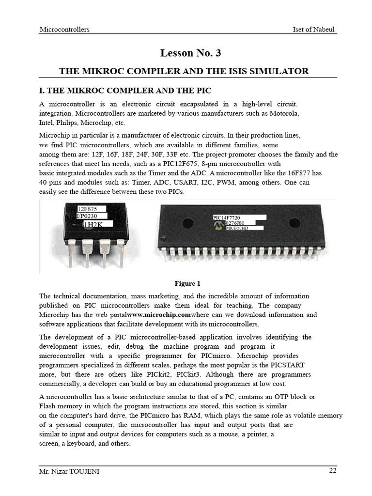Chapter 3 Mikroc Compiler and Isis Simulator | PDF | Microcontroller ...