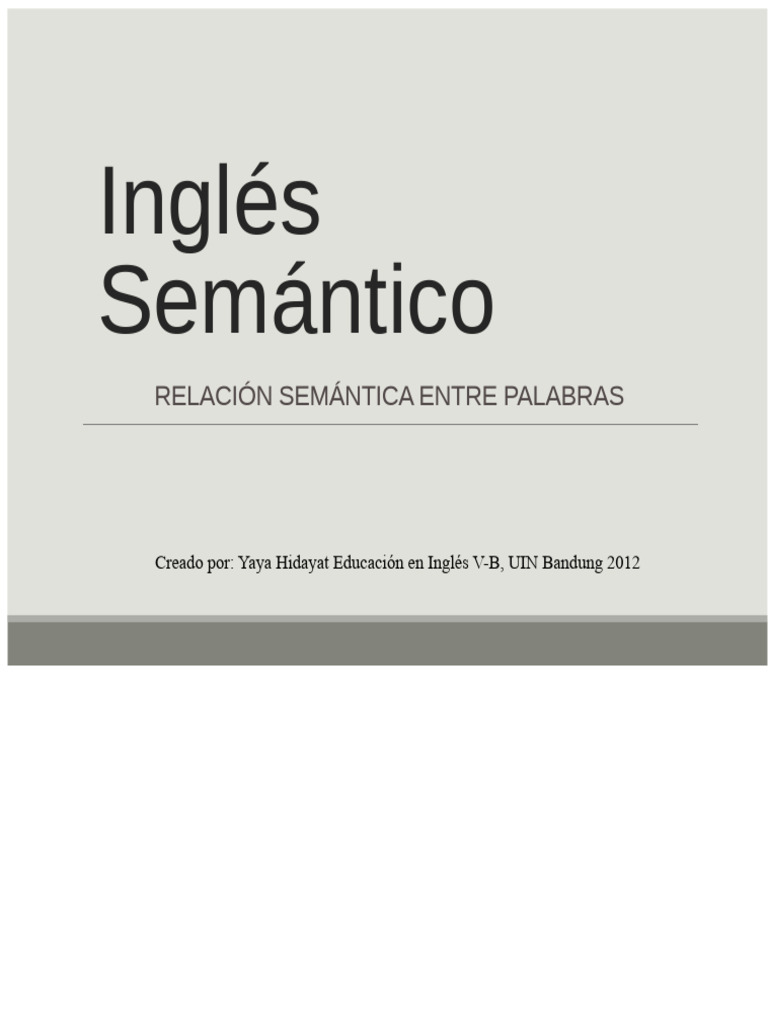 Relación Semántica Entre Palabras 141013082055 Puerta de Conversión 02 ...