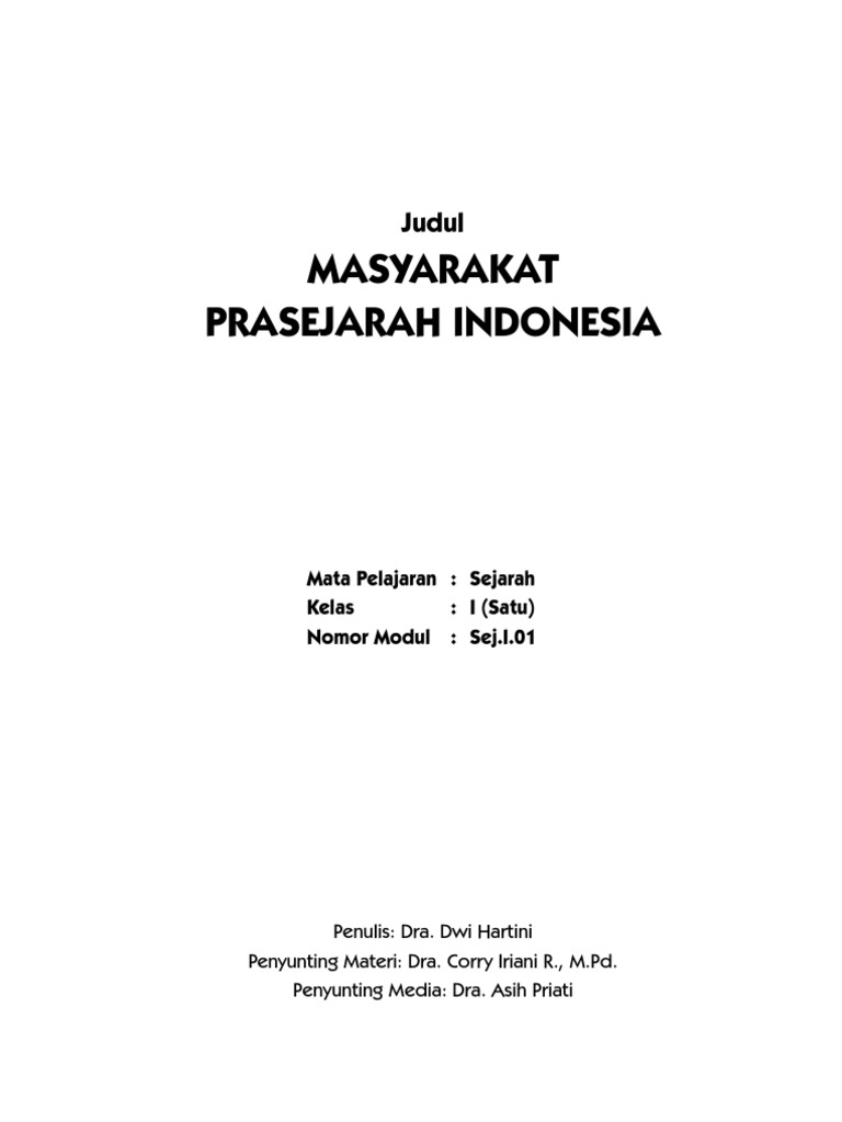 Pra Sejarah | PDF | Ilmu Sosial | Kajian Bahasa Asing