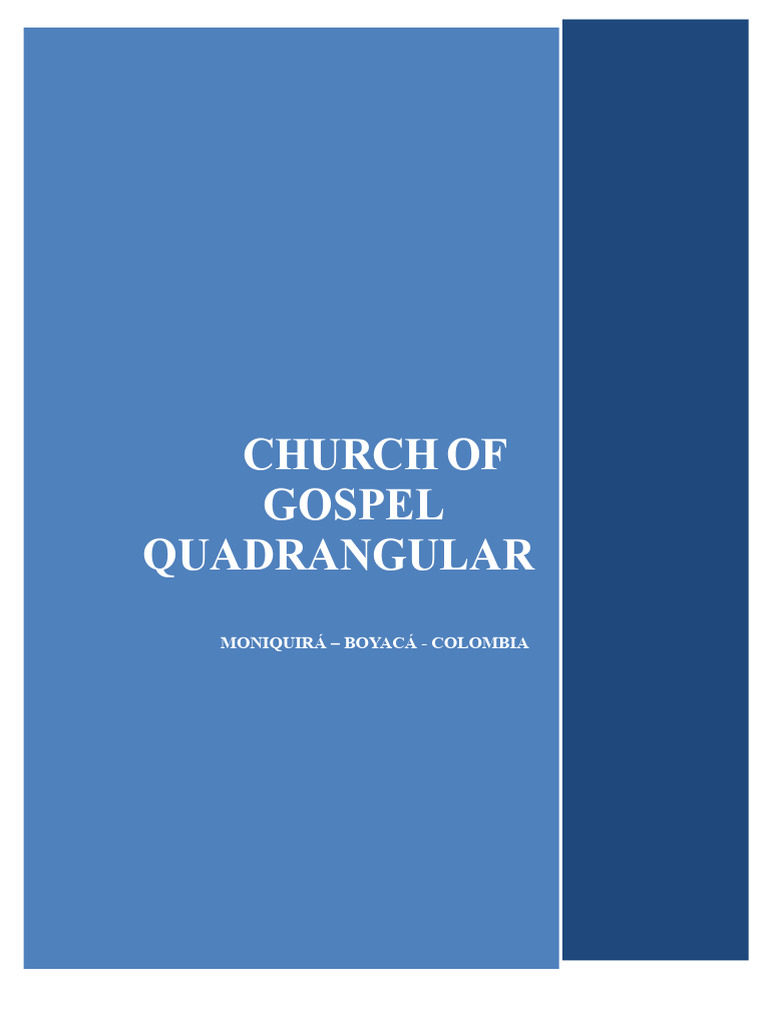 FOUR-SQUARE GOSPEL CHURCH | PDF | Jesus | Religious Belief And Doctrine
