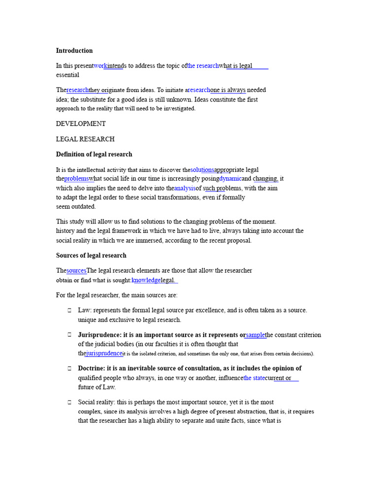 Legal Research: Methods and Sources | PDF | Methodology | Theory