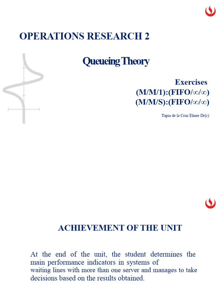 SEM4 Unit 2 - 05 Queue Model - MM1-M M S Exercises | PDF