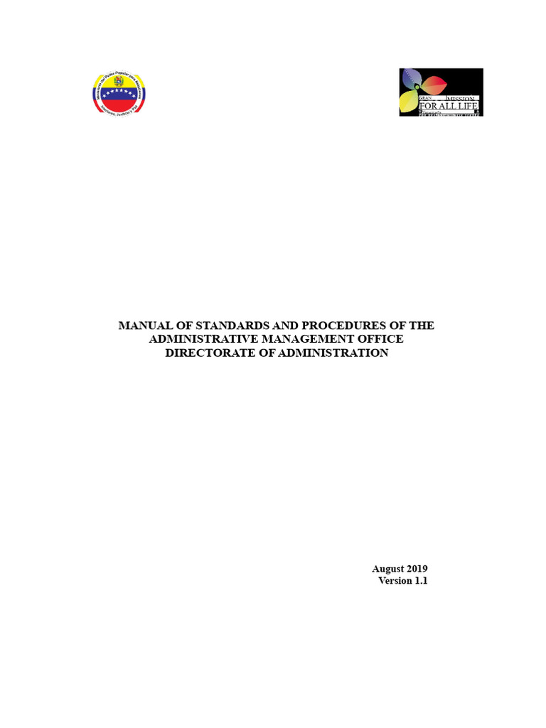 Administrative Management Procedures Manual | PDF | Internal Control ...