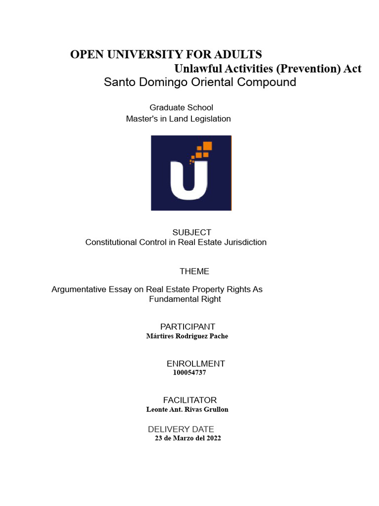 Real Estate Property Rights as Fundamental Right | PDF | Property ...