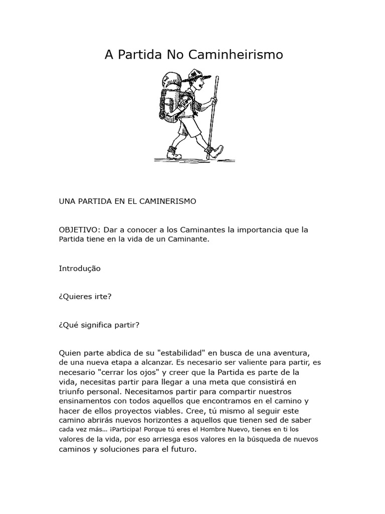 Importancia de la Partida en Caminismo | PDF | Amor | María, madre de Jesús
