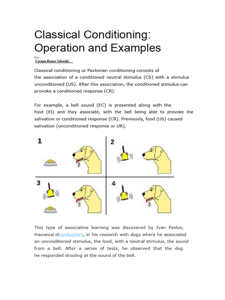 Classical Conditioning | PDF | Classical Conditioning | Learning