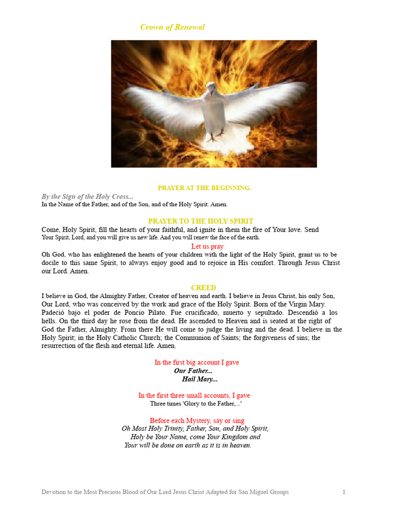 Crown of Renewal SM - The Roses of the Glorious Kingdom | PDF | God The ...