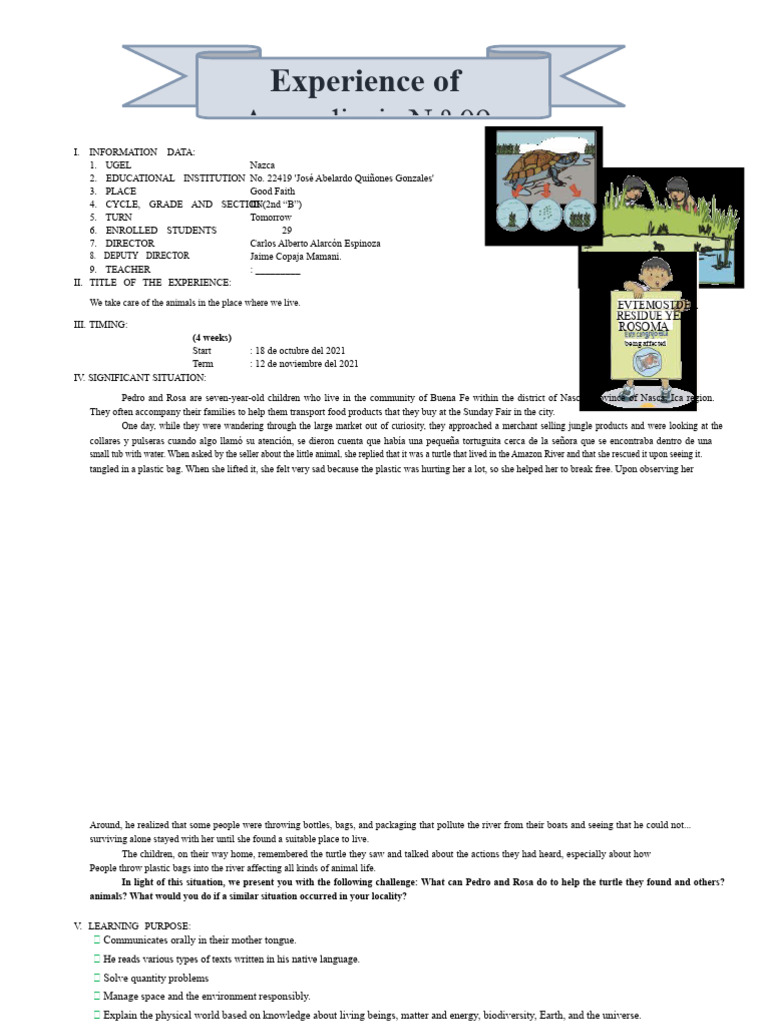 Learning Experience No. 9 - Second Grade | PDF | Information | Natural ...