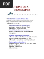 Understanding Newspaper Sections | PDF | Newspapers | News