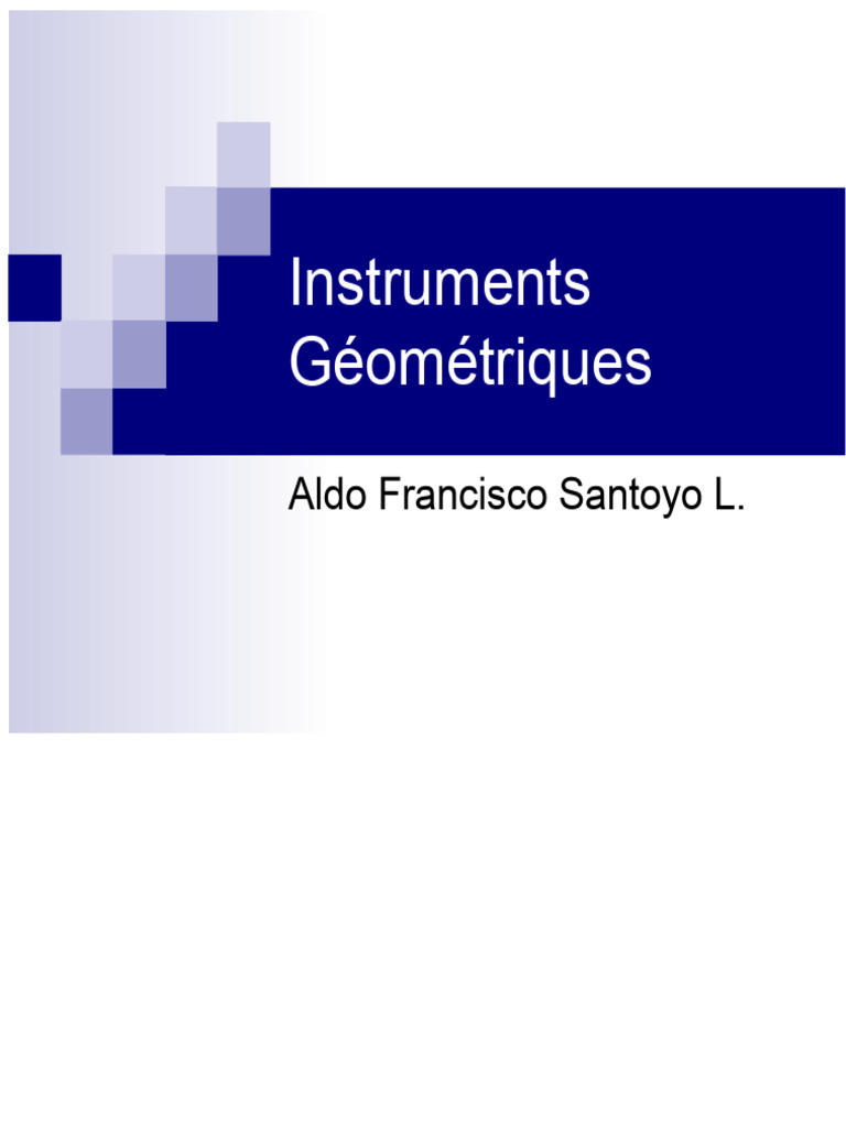 Instruments de dessin géométrique essentiels | PDF | Crayon | Dessin