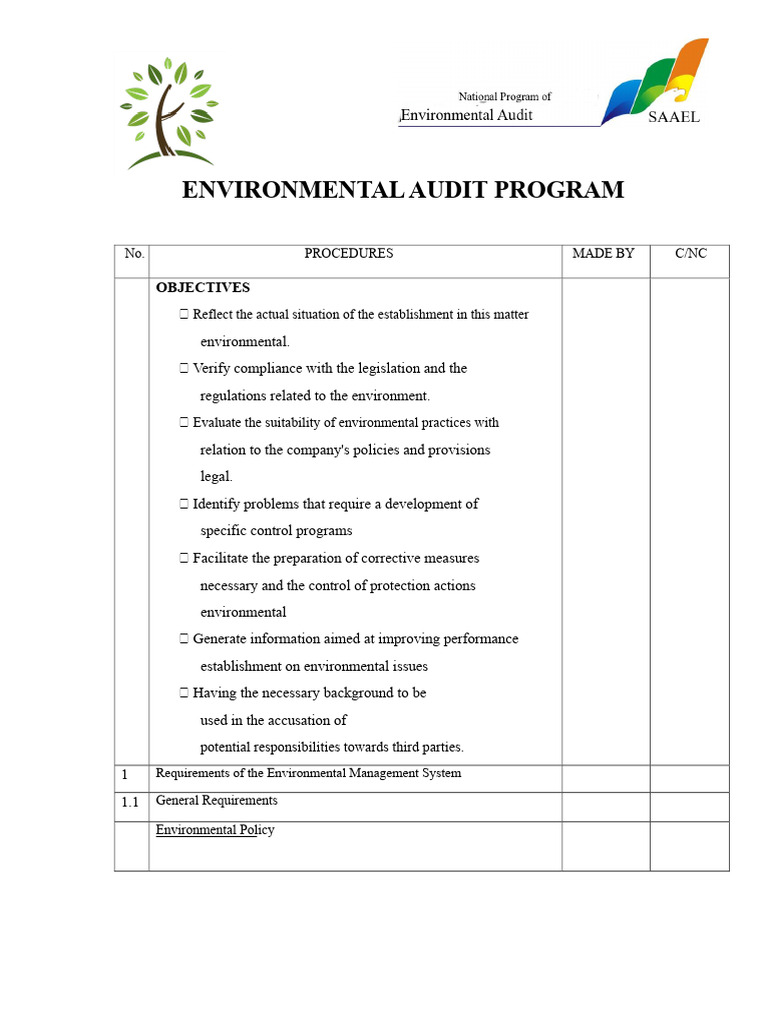 Environmental Audit Program Overview | PDF | Regulatory Compliance ...