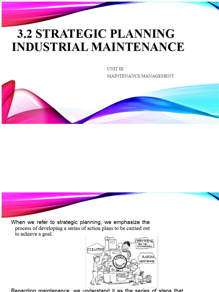 Strategic Planning in Industrial Maintenance | PDF | Strategic Planning ...