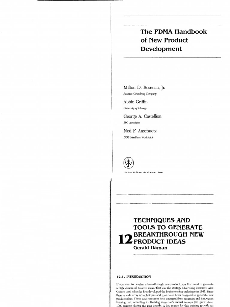 The PDMA Handbook of New Product Development: Milton D. Rosenau, JR ...