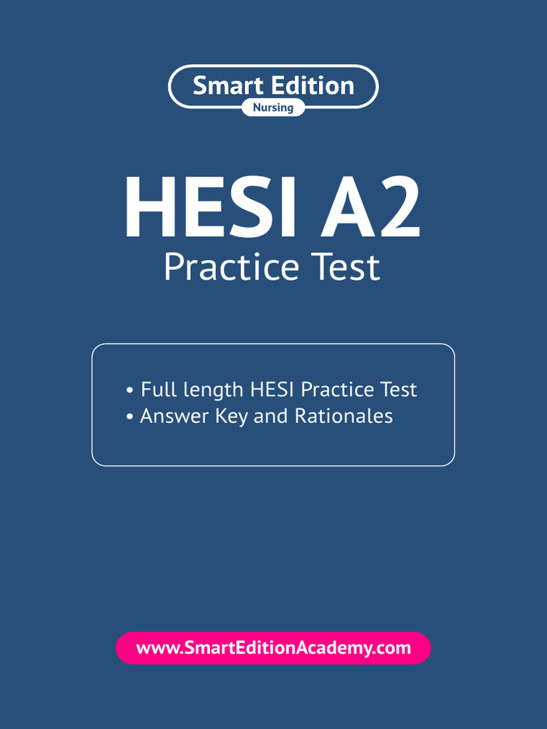 Free HESI Practice Test From Smart Edition Nursing | PDF | Evaluation ...