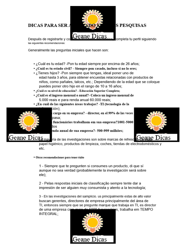 13 CONSEJOS PARA SER APROBADO EN MÁS INVESTIGACIONES EN LÍNEA | PDF