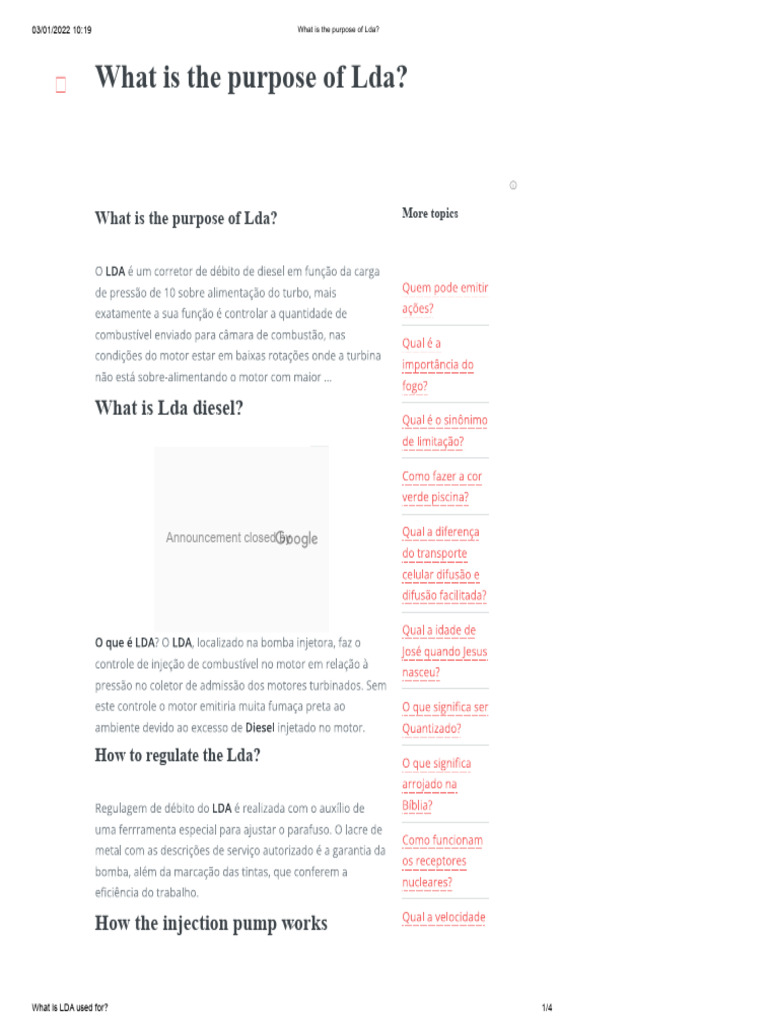 What is the purpose of Lda_? | PDF