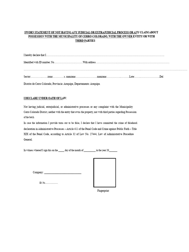 affidavit-format-proof-of-possession.docx | PDF | Justice | Crime ...