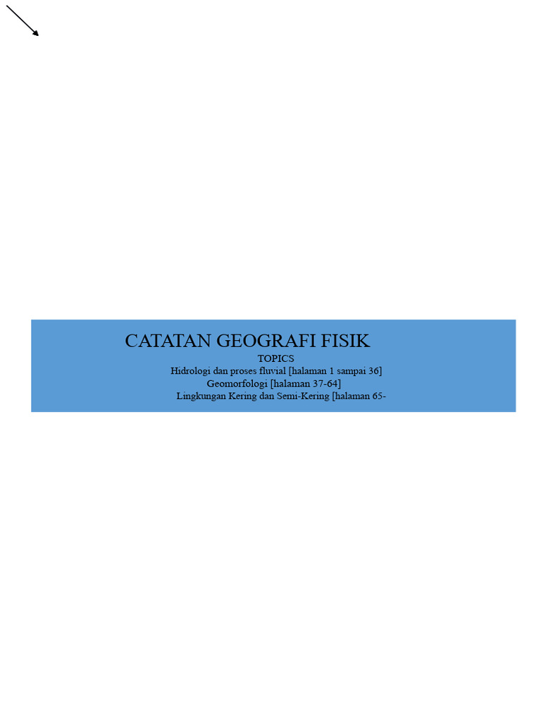 Studi Hidrologi dan Proses Fluvial | PDF