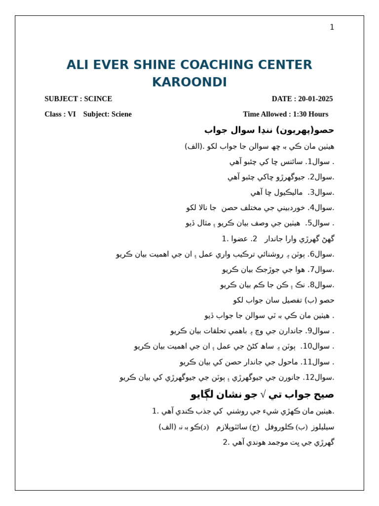 Sindhi | PDF