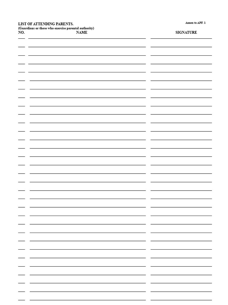 2 Attendance Relationship APF | PDF