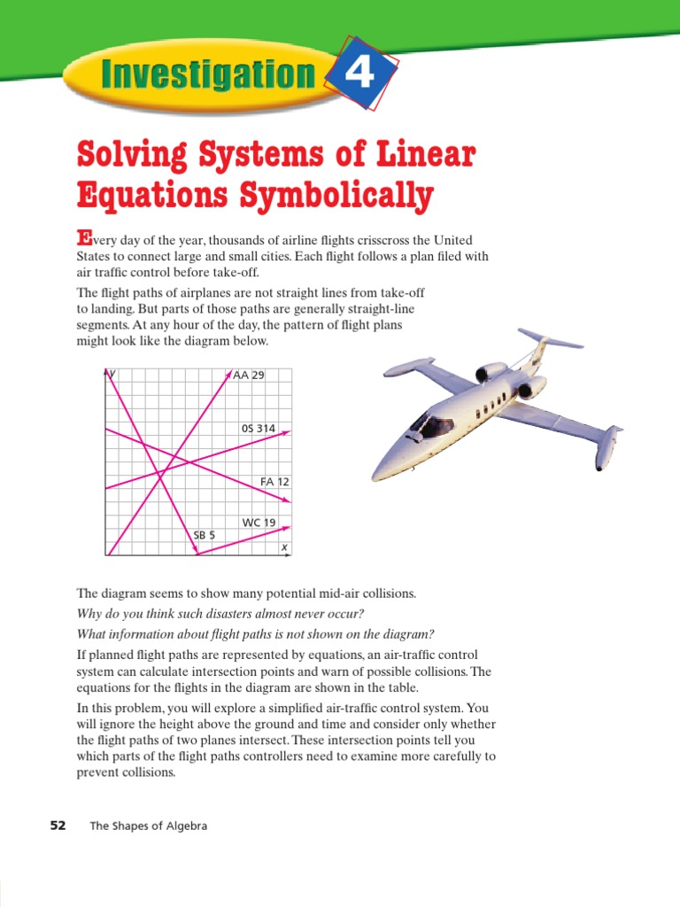 Solving Systems of Linear Equations Symbolically | PDF | Equations ...