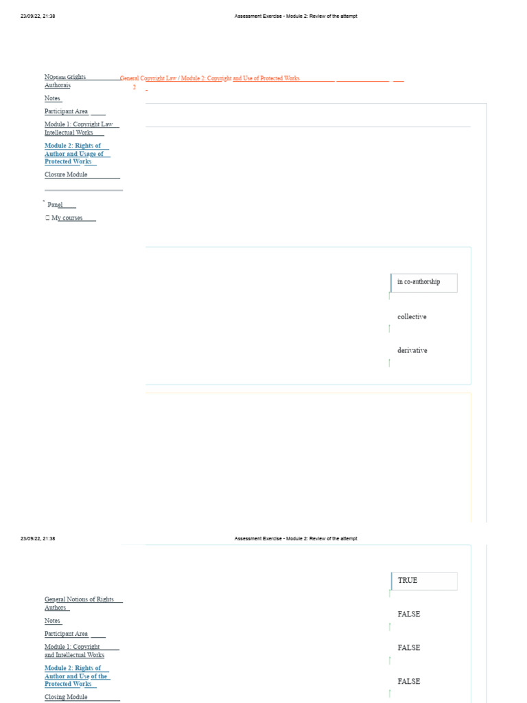 authorial - Module 2_ Review of the attempt | PDF | Copyright | Public ...