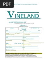Vineland Adaptive Behavior Scale Guide | PDF | Word | Noun