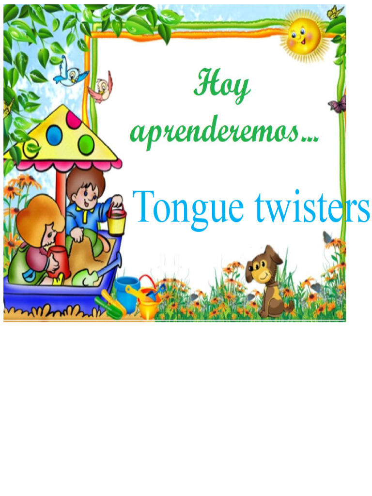 TONGUE TWISTERS | PDF