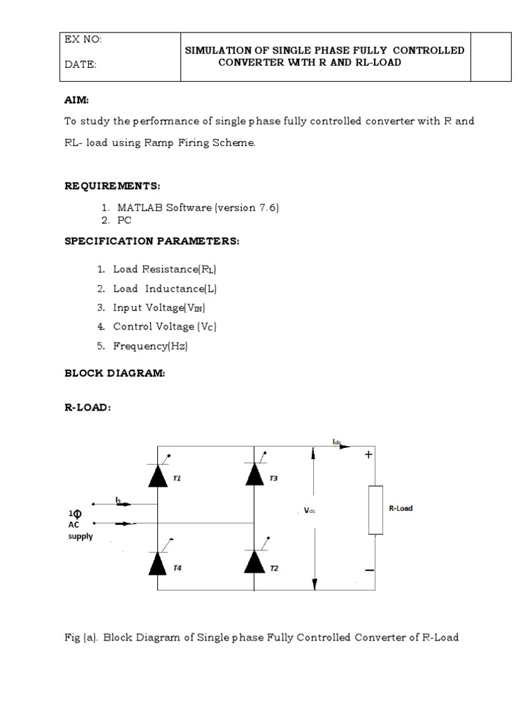 Single Phase Fully Controlled Converter | Rectifier | Power (Physics)