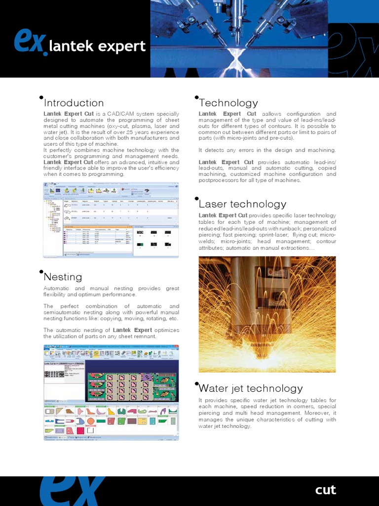 Lantek Expert Cut 1p (EN-UK) | PDF | Computer Aided Design | Machining