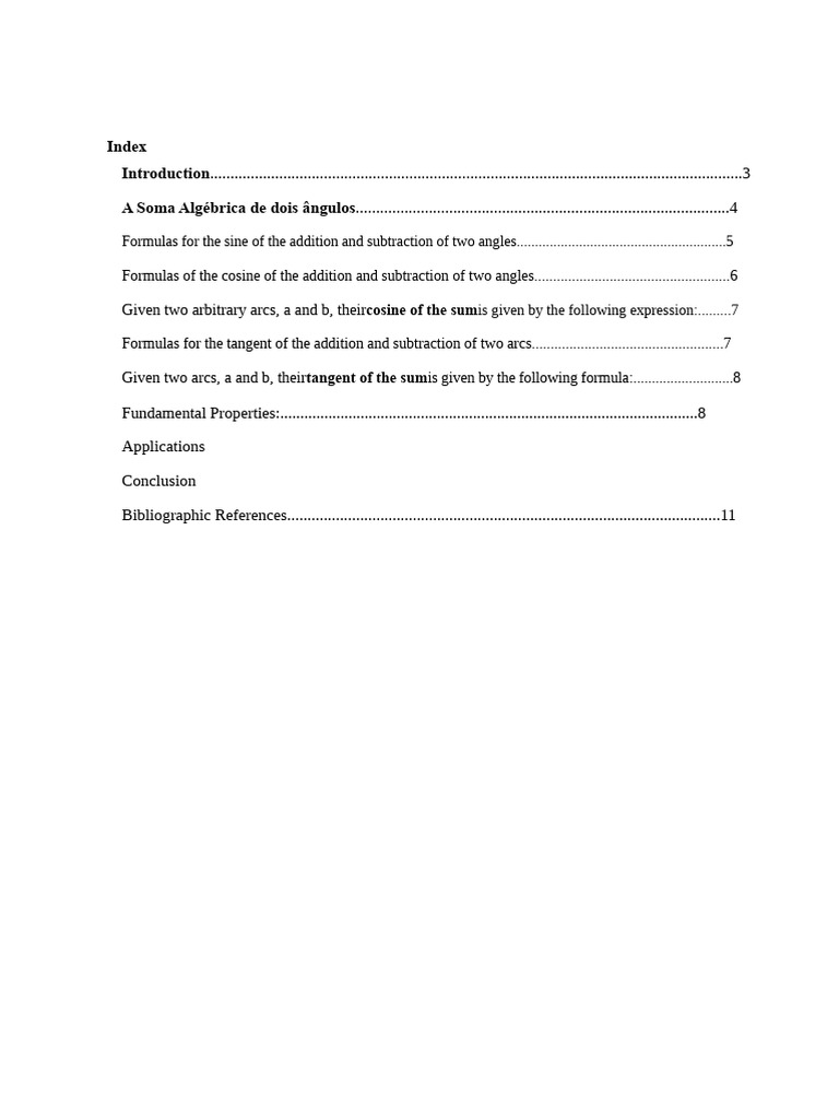 The Algebraic Sum of Two Angles | PDF | Trigonometric Functions ...