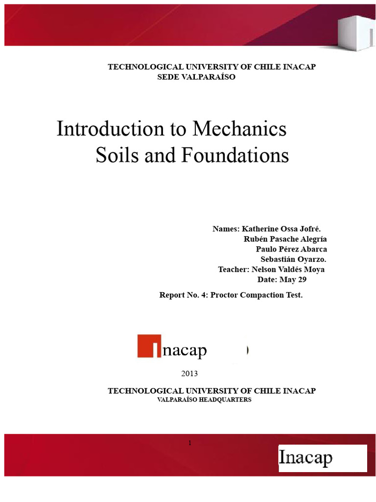 Proctor Report Soil Mechanics | PDF | Density | Soil