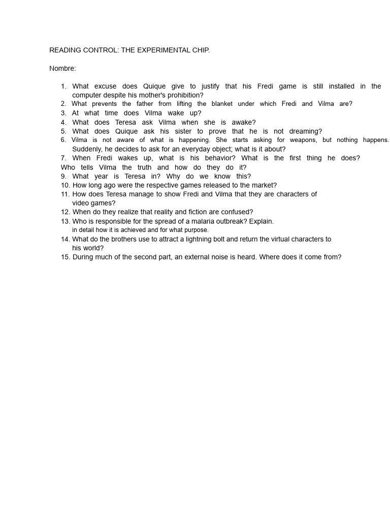 Experimental Chip: Fredi Game Analysis | PDF