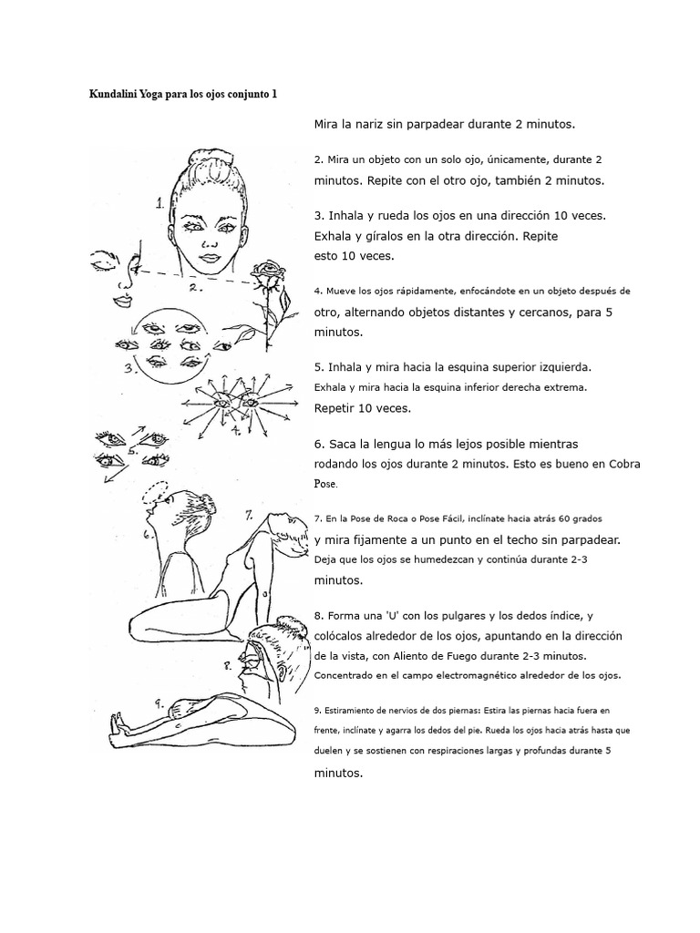 Kundalini Yoga para Los Ojos Set 1 | PDF | Ojo