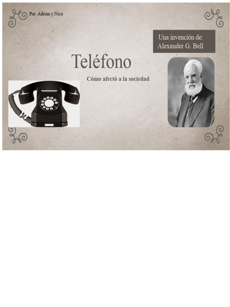 La invención del teléfono - Alexander G. Bell | PDF | Teléfono