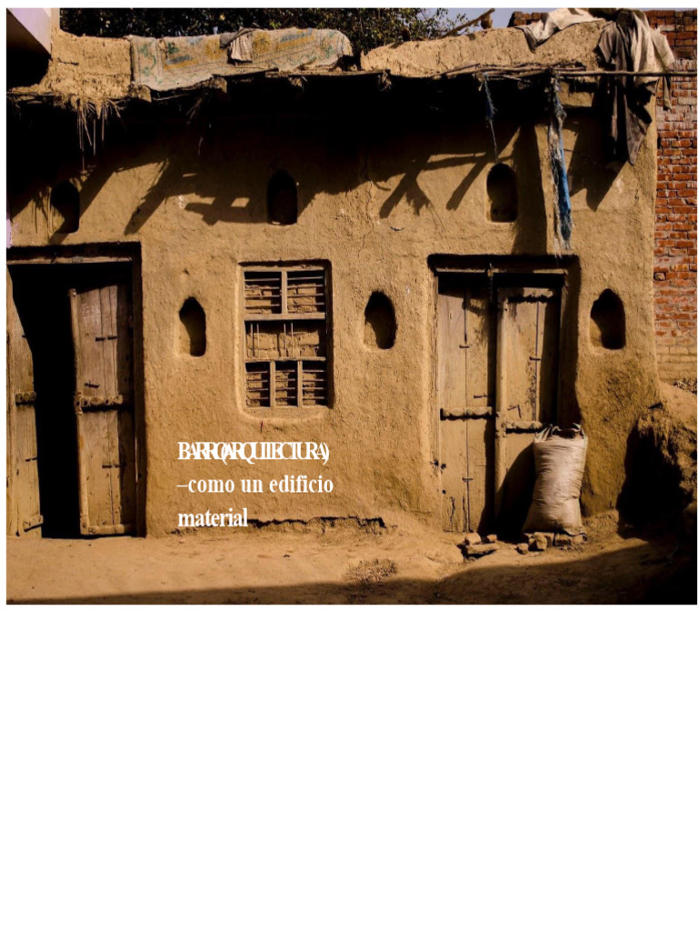 Barro Como Material de Construcción | PDF | Barro | Ladrillo